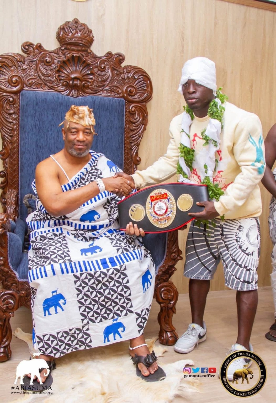 Jonathan "Worldwide" Tetteh Presents Newly Won WBA Africa Light ...